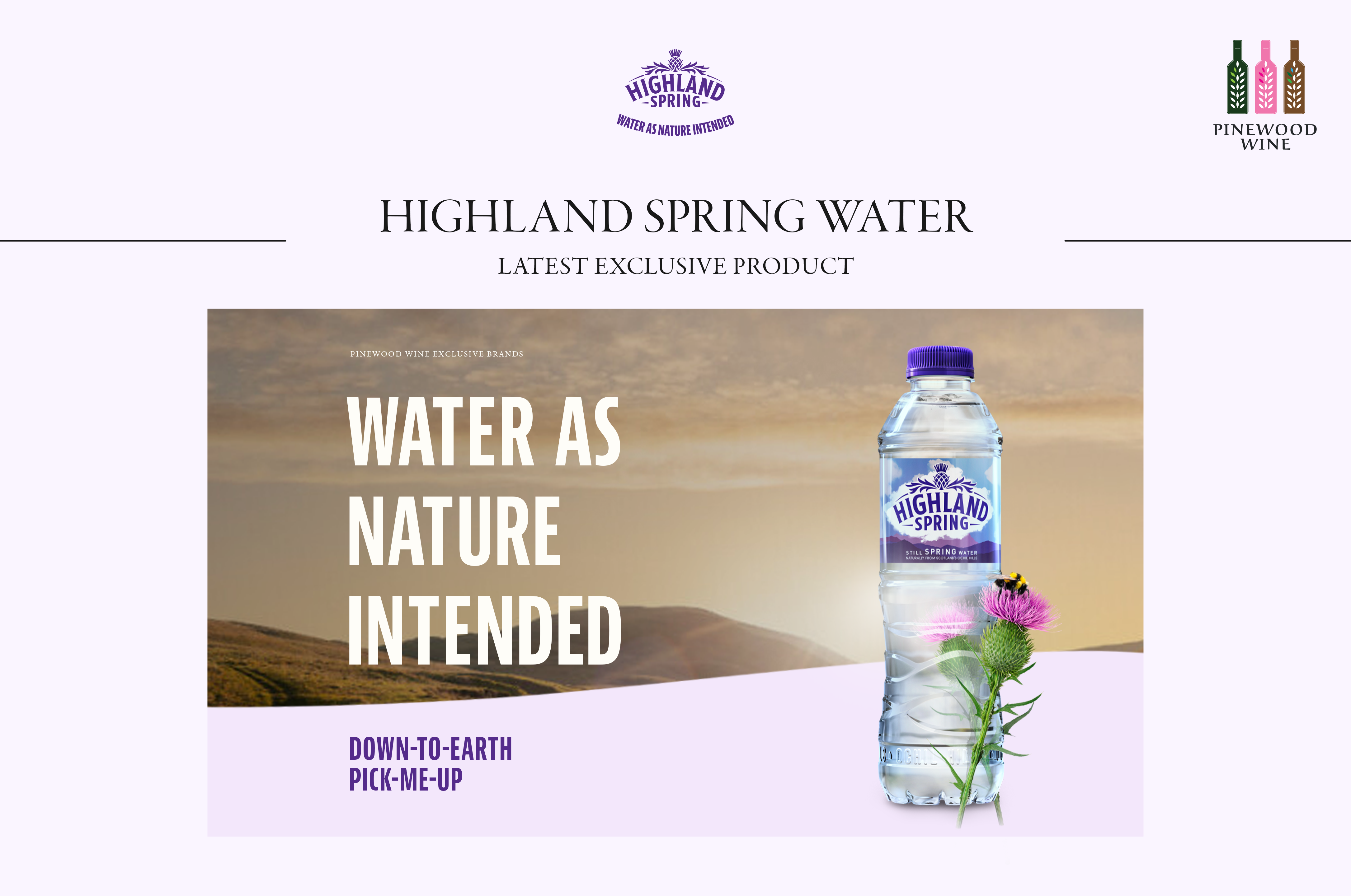 【News】Latest Exclusive Product: Highland Spring Water