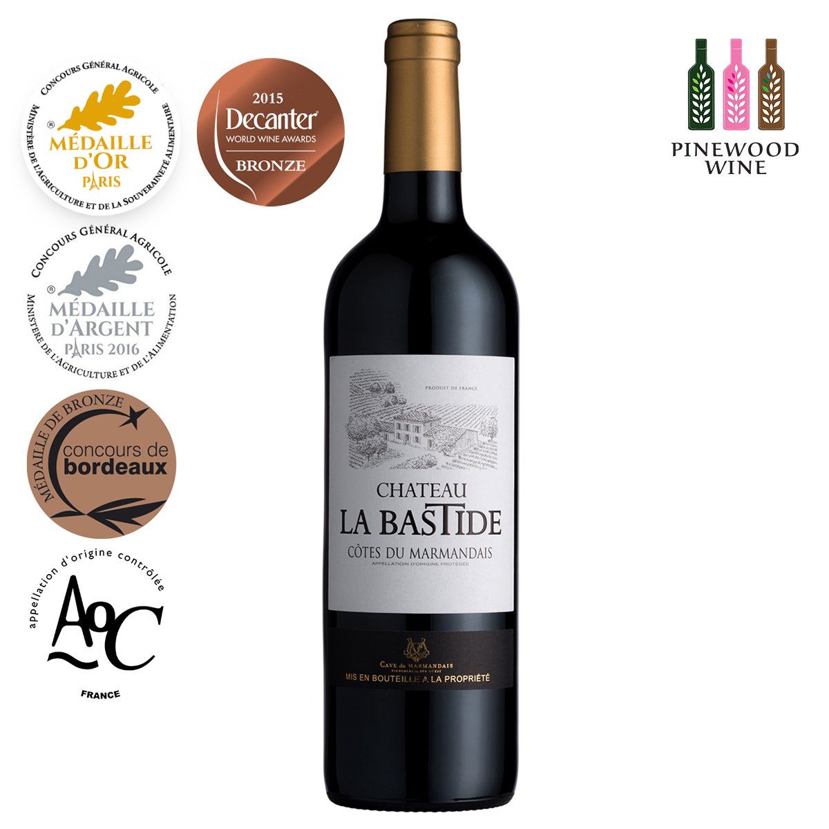 Château La Bastide Rouge, AOC Cotes du Marmandais 2021, 750ml ...