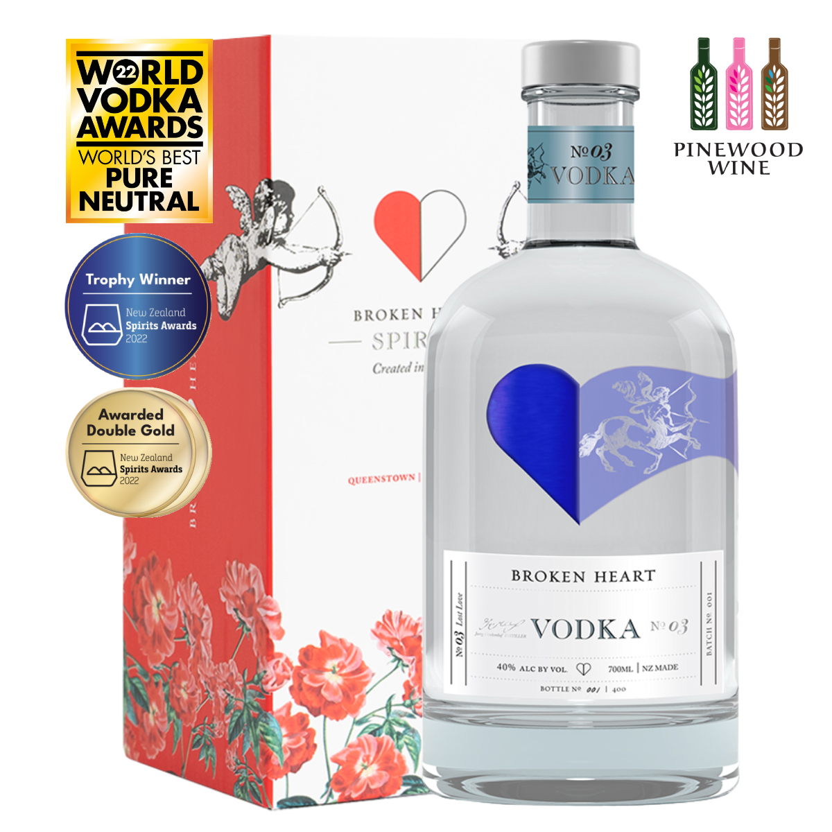 Broken Heart - Vodka 700ml – Pinewood Wine
